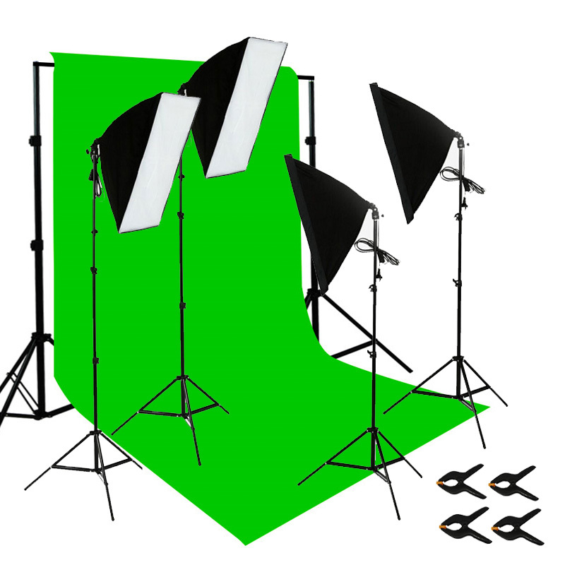 Video Photo ChromaKey Green Screen Lighting Light backdrop packages ...
